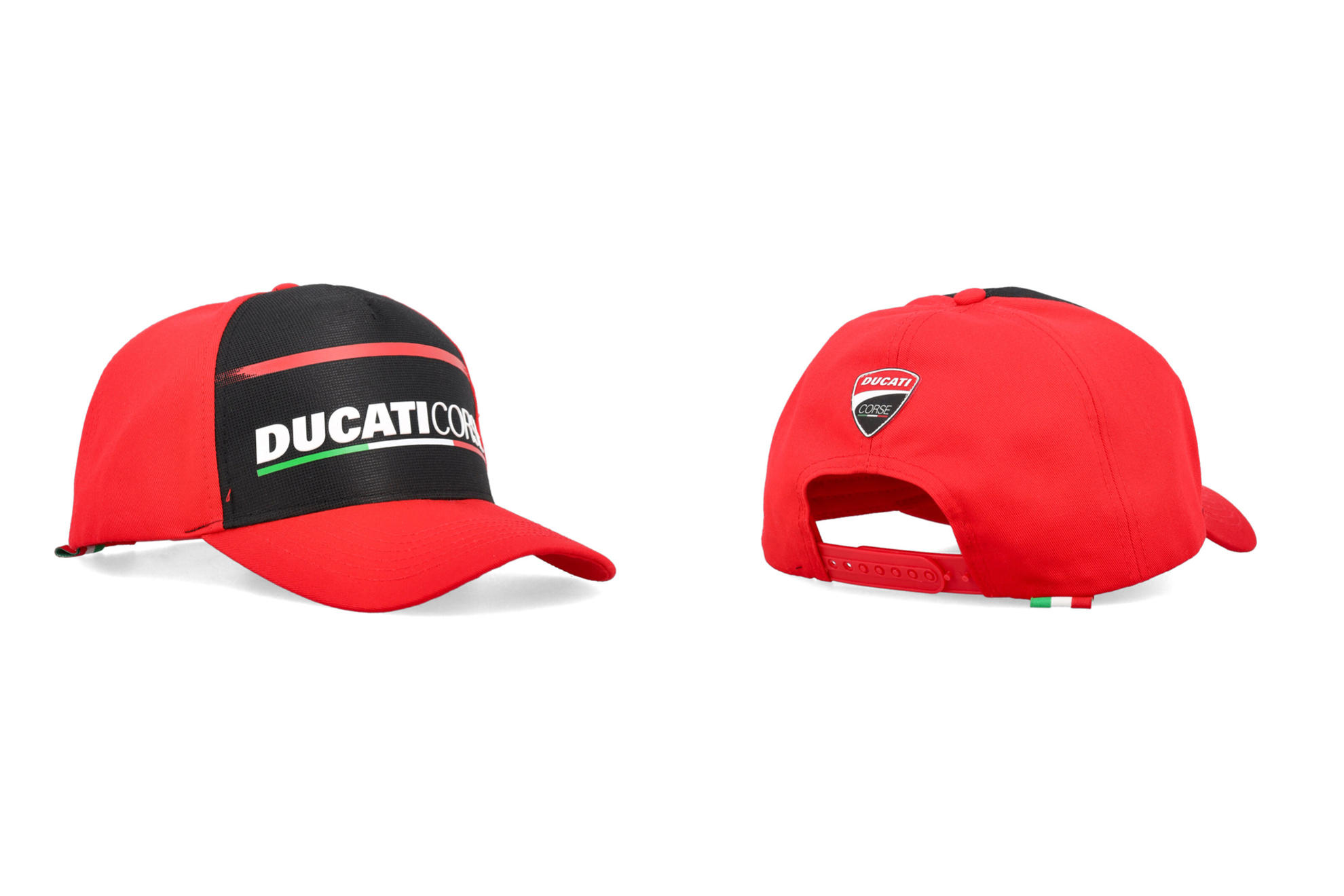 Cap Ducati Corse - Logo Ducati - Red and Black (100% Cotton) | Cnc Racing