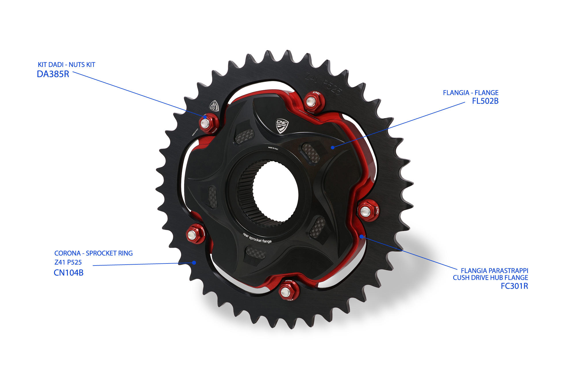 Cush drive hub flange MV Agusta | Cnc Racing