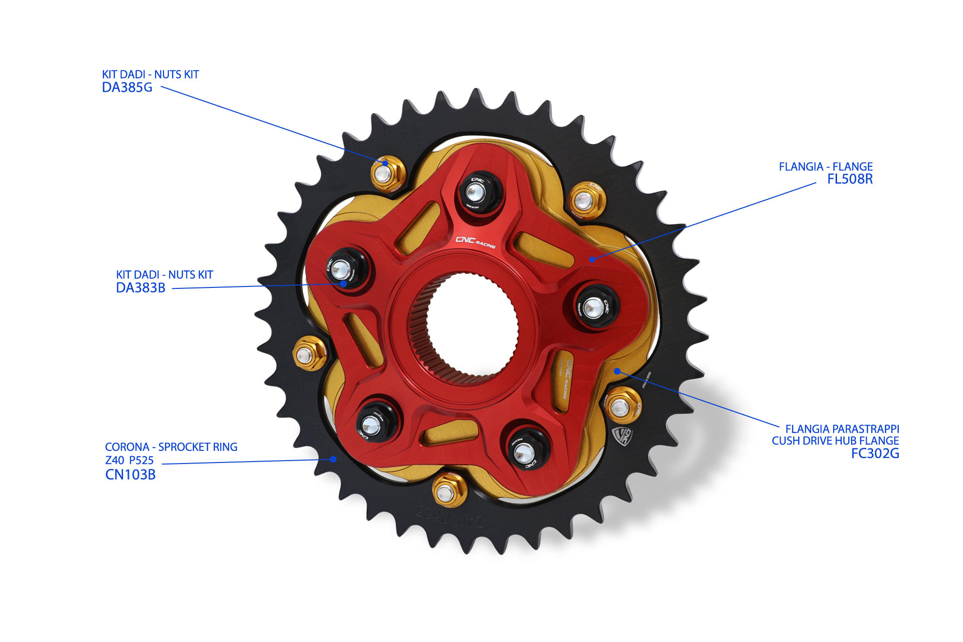 Cush drive hub flange MV Agusta | Cnc Racing