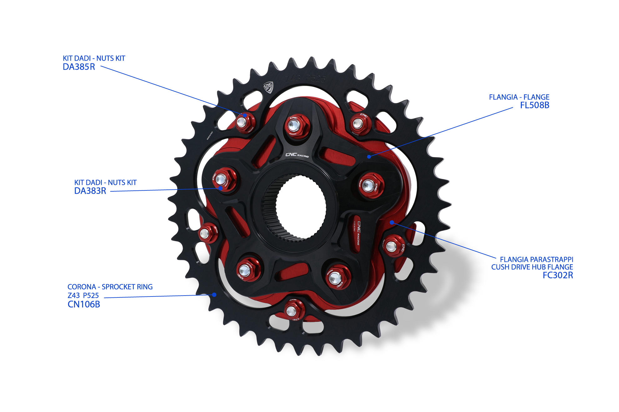 Cush drive hub flange MV Agusta | Cnc Racing