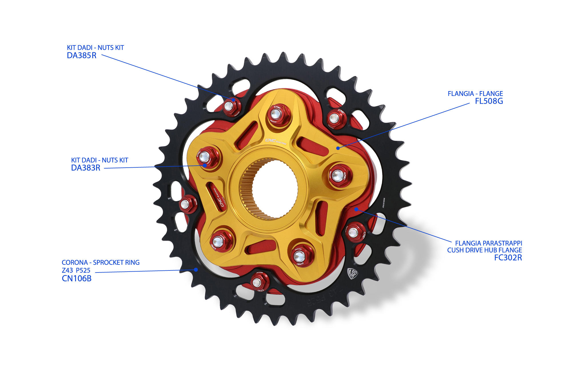 Cush drive hub flange MV Agusta | Cnc Racing