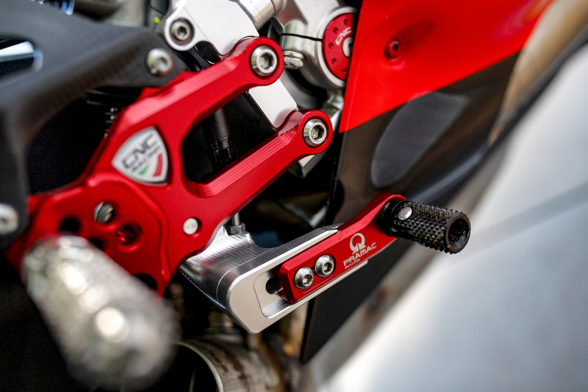 Adjustable rearsets RPS Ducati SBK Panigale series Team Pramac MotoGP ...