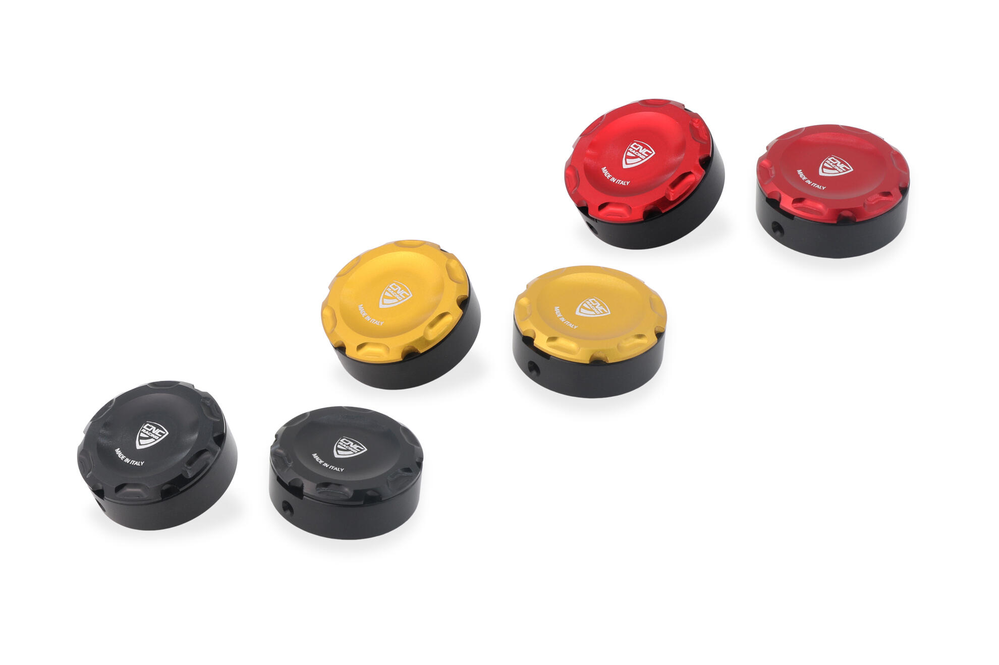 Central bolt caps kit for OEM rearsets Ducati | Cnc Racing