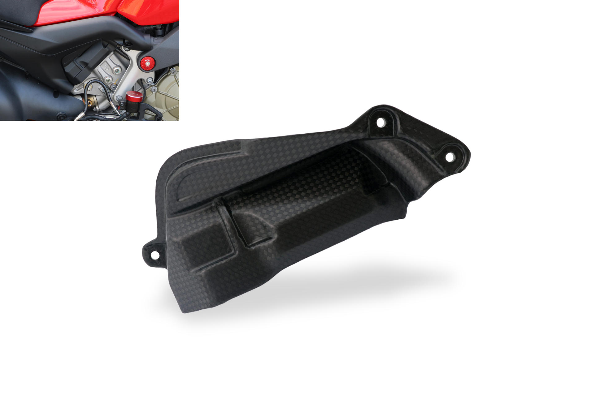 Rear right cylinder head cover Ducati Panigale V4 - Streetfighter V4 - Carbon | Cnc Racing