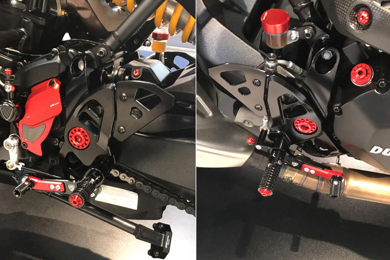 ADJUSTABLE REAR SETS DUCATI | Cnc Racing