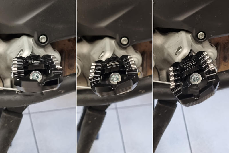 Footpegs kit TOURING driver - Advanced Mounting System | Cnc Racing